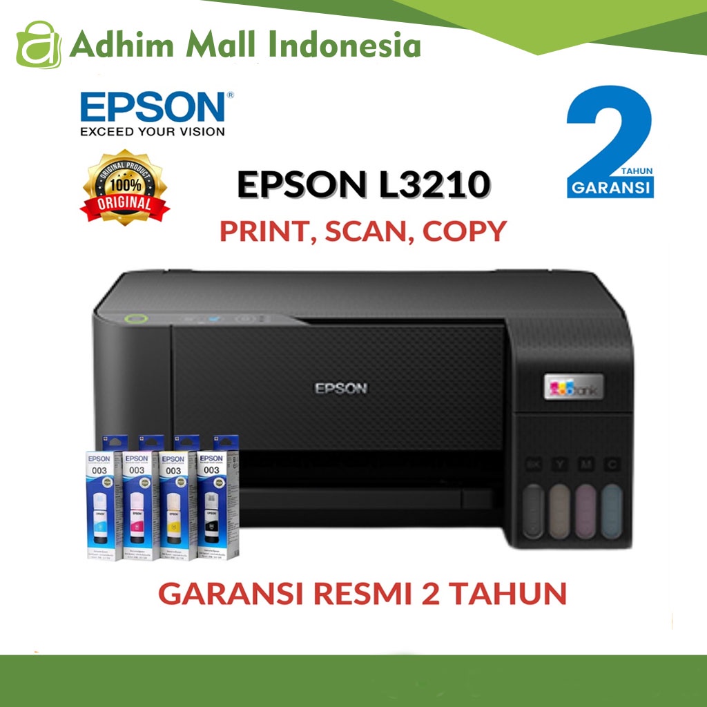 Jual PRINTER EPSON L3210 A4 ECOTANK All in One InkTank | Shopee Indonesia