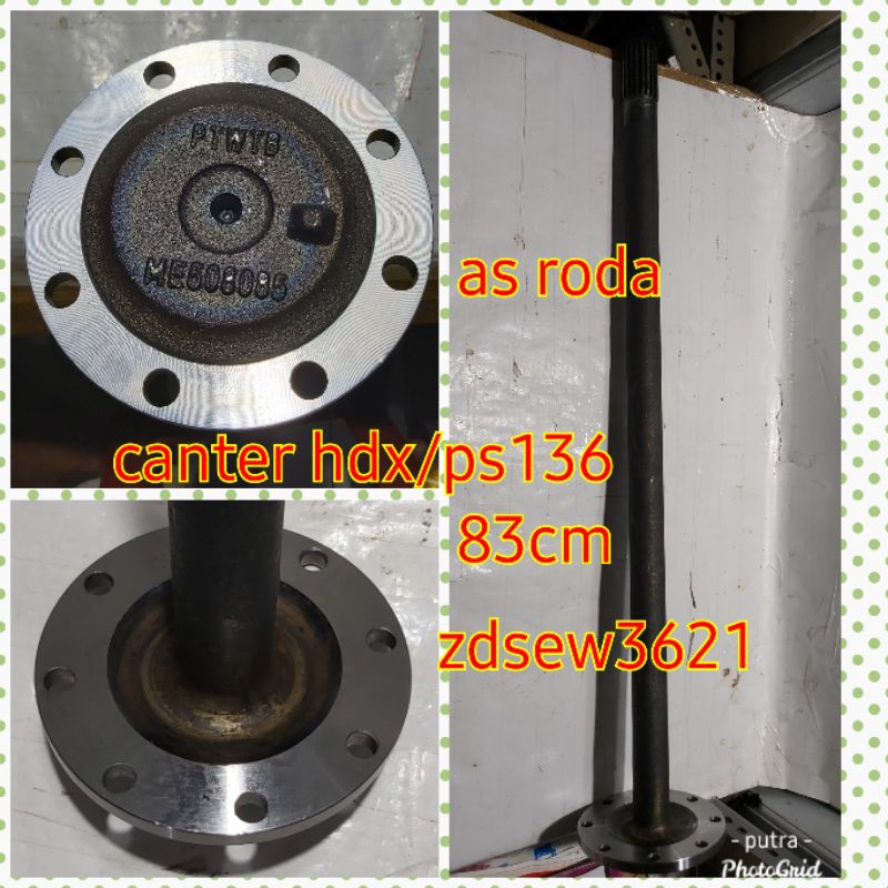 Jual REAR AXLE AS RODA CANTER HDX PS136 HDX 84 CM SURI 20 forging ...