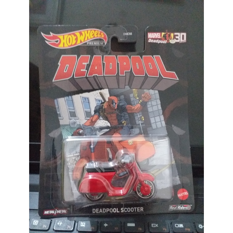 Jual HOT WHEELS PREMIUM MARVEL DEADPOOL SCOOTER | Shopee Indonesia