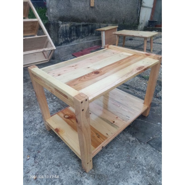 Jual Meja/Rak/Kayu/Jati belanda/Meja Teras/Rak Tv | Shopee Indonesia