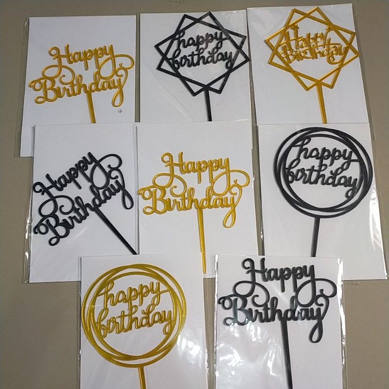 Jual topper kue ultah happybirthday TOPPER ALKRIC HAPPY BIRTHDAY ...
