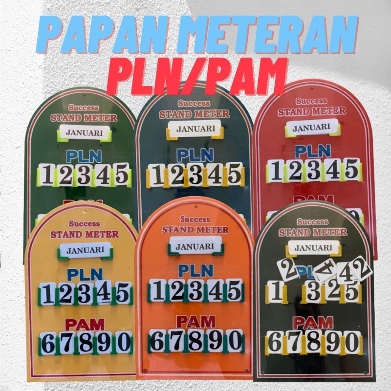 Jual STAND METER Papan meteran PLN PAM/PDAM Listrik Air | Shopee Indonesia