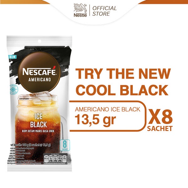 Jual NESCAFE Americano Ice Black 8 x 13.5gr | Shopee Indonesia