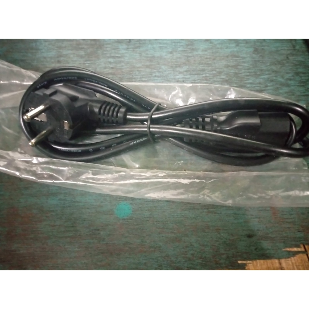 Jual Kabel Power CPU atau monitor ke listrik 3 Pin Kaki 2 | Shopee ...