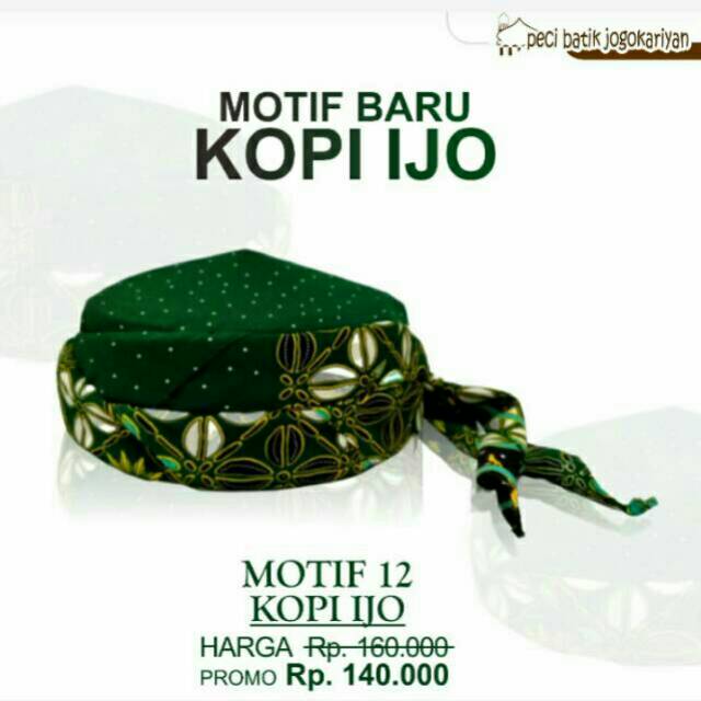 Jual PECI BATIK JOGOKARIYAN JOGJA SONGKOK KOPIAH KOPYAH TUTUP KEPALA ...
