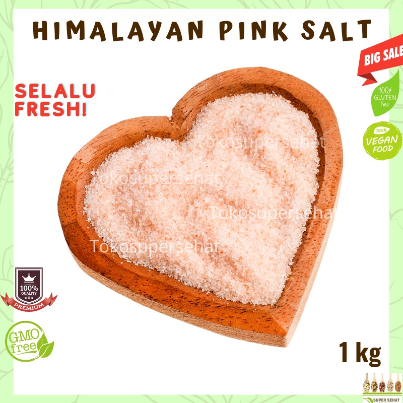 Jual Garam Pink 1kg - Himalayan Pink Salt 1kg Tokosupersehat | Shopee ...