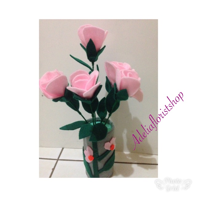 Jual Vas bunga Mawar flanel | Shopee Indonesia