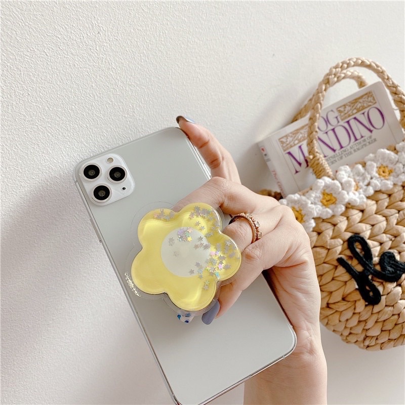 Jual POP SOCKET FLORAL COLLECTION / POPSOCKET 3D GLITTER KARAKTER BUNGA / PHONE HOLDER HP BAHAN ...