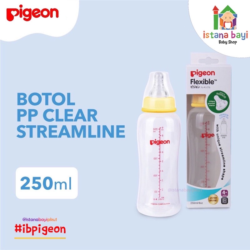 Jual Pigeon Botol Streamline 150ml /250 ml/Pigeon botol susu | Shopee Indonesia