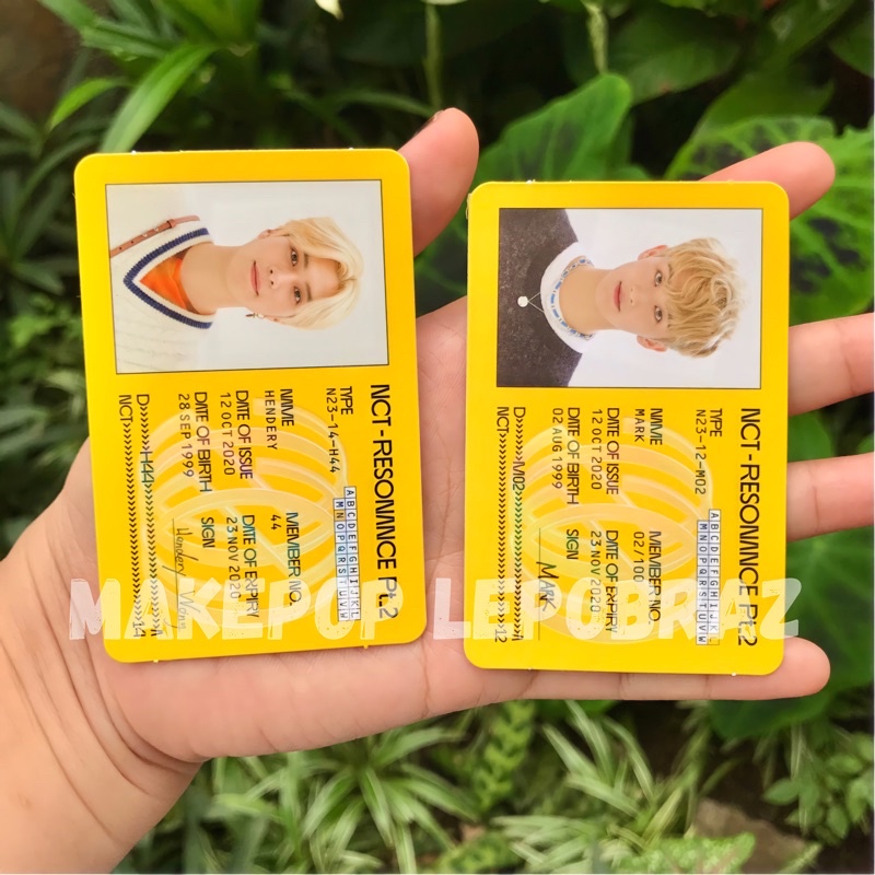 Jual [OFFICIAL] PHOTOCARD NCT PC NCT ID CARD MARK ID CARD HENDERY MEONG ...