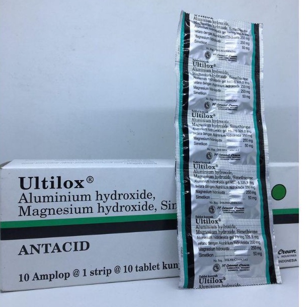 Jual Ultilox Tablet Kunyah Antasida - Obat Maag / Per Strip Isi 10 ...