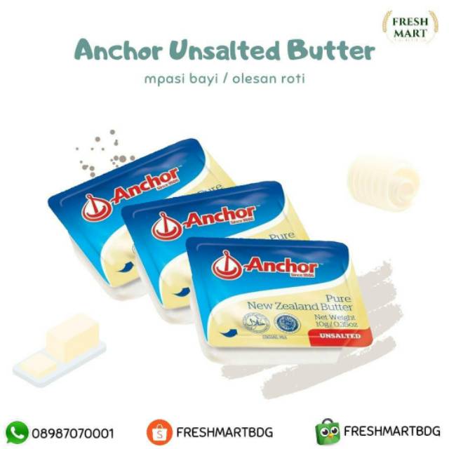 Jual Anchor Unsalted Butter Mini 10gr isi 10pcs | Shopee Indonesia