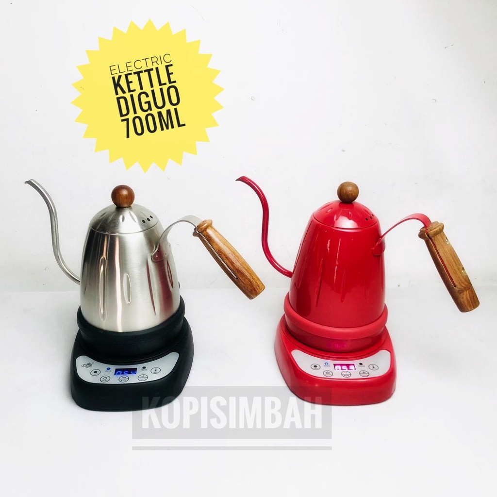 Jual Electric Kettle Goose Neck DIGUO 700ml Coffee Ketel Leher Angsa ...