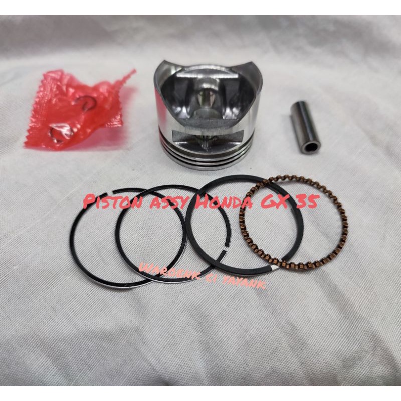 Jual piston assy / seher set mesin potong rumput Honda 4 tak GX 35 (40mm) | Shopee Indonesia