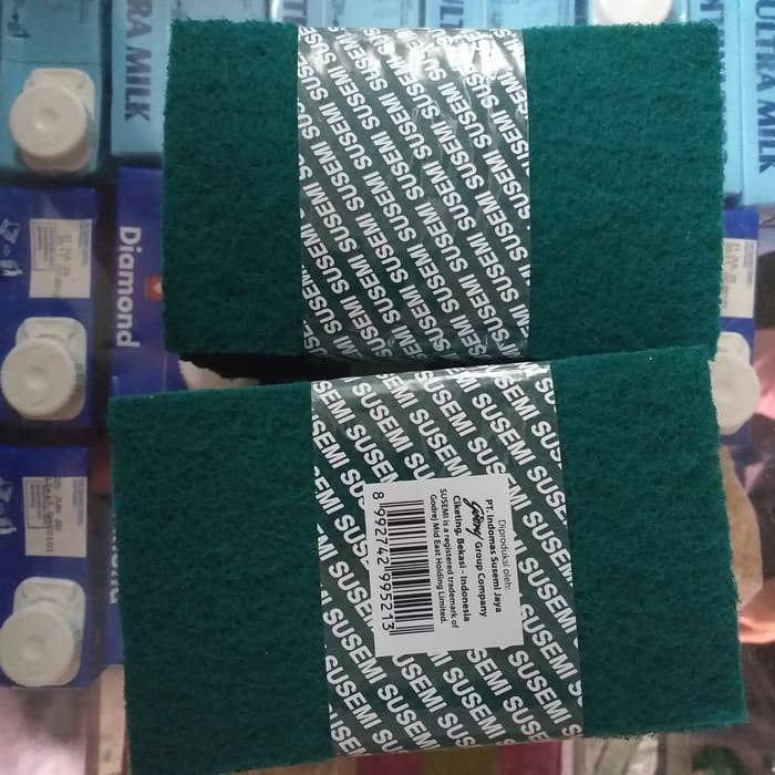 Jual polytex sabut spon SUSEMI 12pcs spon hijau tapas hijau | Shopee ...