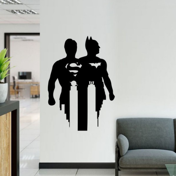 Jual Stiker Super Hero Batman Superman Wall Sticker Dinding Kaca Rumah ...