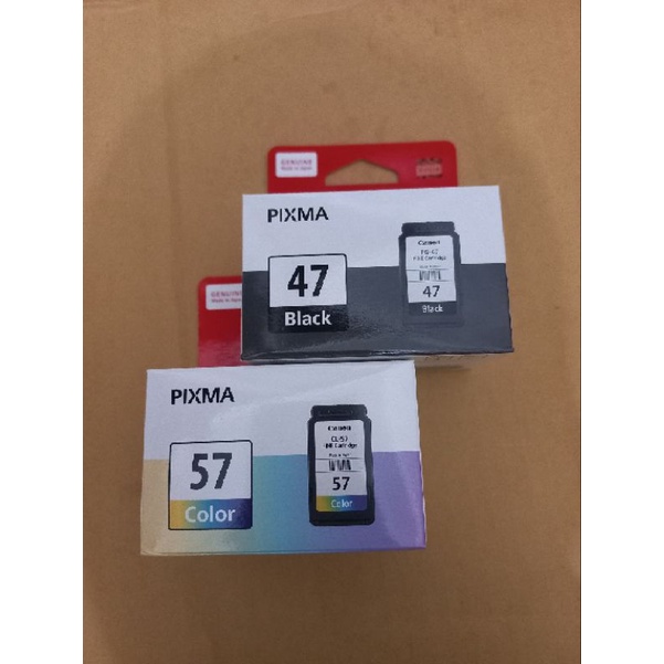 Jual Tinta Canon PG 47 Black - CL 57 Color Original E400,410,460,dll ...