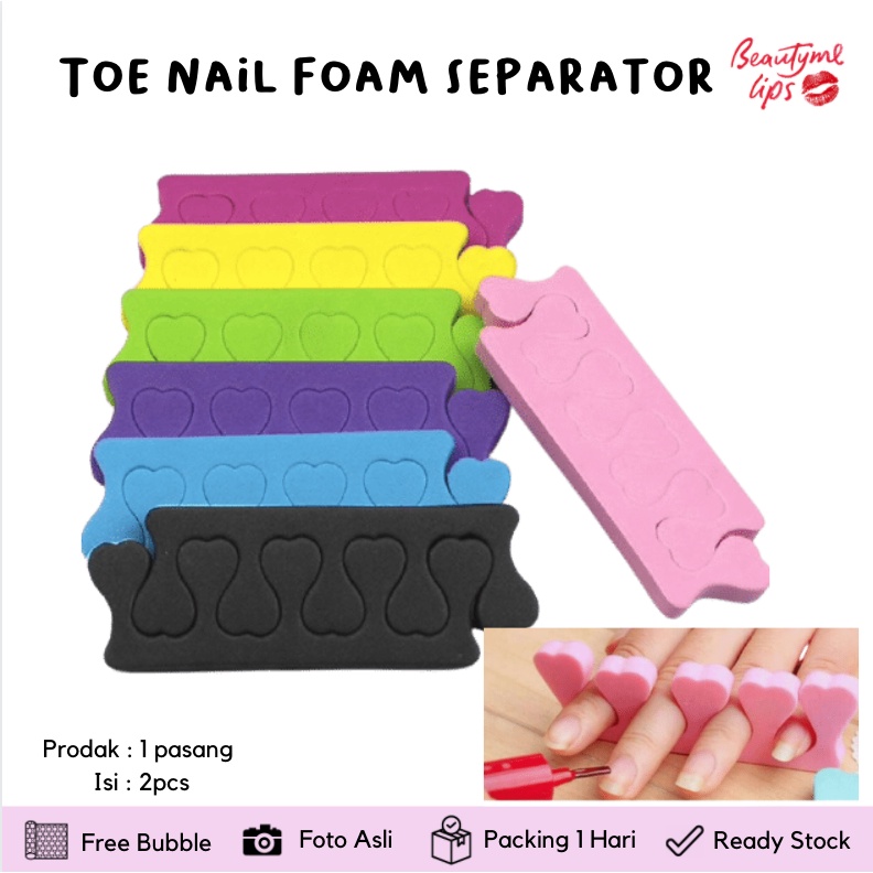 Jual FRS Sepasang Pemisah Jari Toe Nail Finger Separtor Nail Art Tools ...