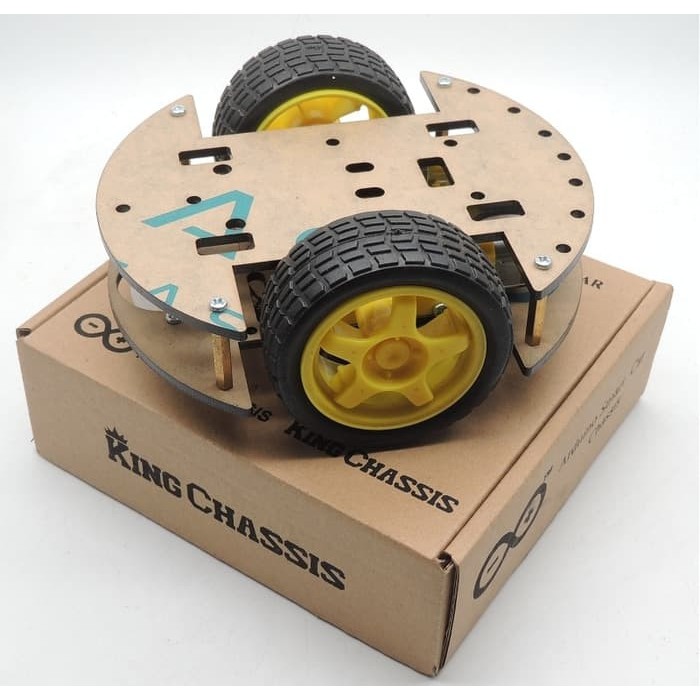 Jual KIT Arduino 2WD Round Smart Car Chassis robot with Nylon Ball ...