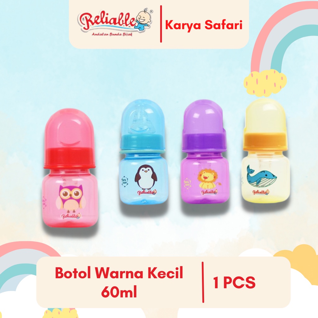 Jual Reliable Botol Susu Warna 60ml | Shopee Indonesia