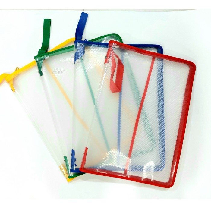 Jual MAP PLASTIK ZIPPER BAG JARING FOLIO 3 Pcs | Shopee Indonesia