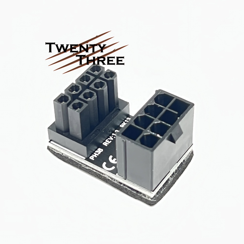 Jual Adapter 8 pin PCIE vga 180 degree elbow siku adaptor socket gpu ...