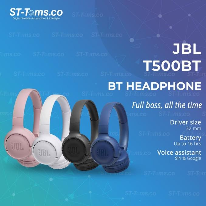 Jual JBL Tune T500BT / T 500 BT / T500 BT Bluetooth Headphone | Shopee ...