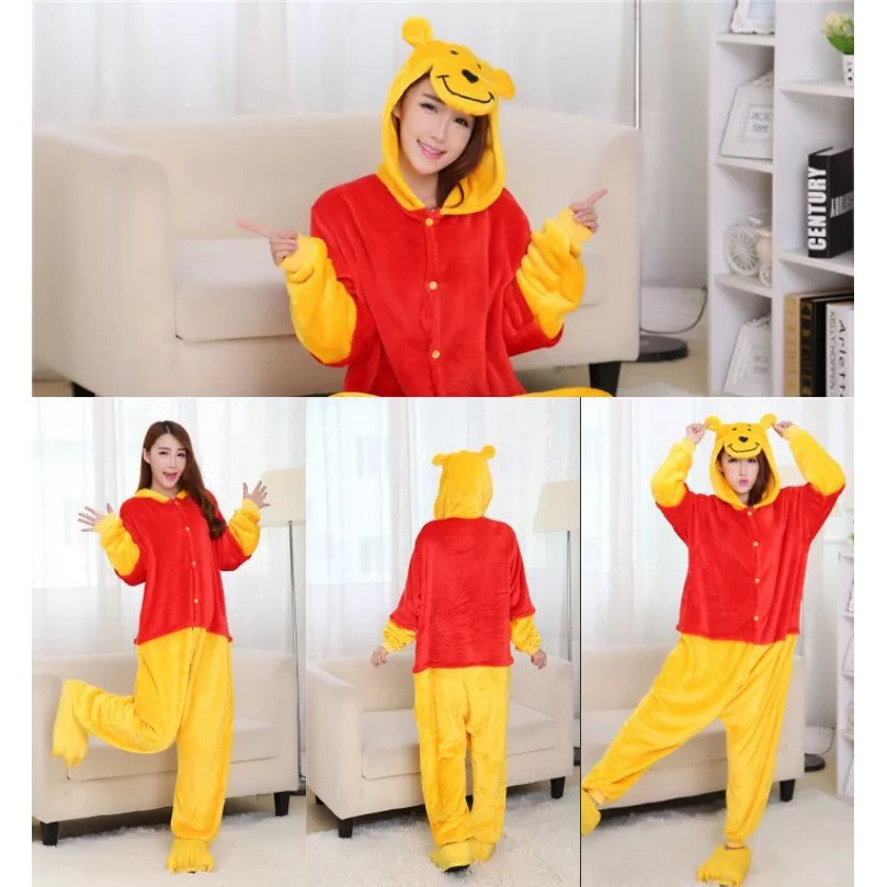 Jual BAJU ONESIE WINNIE THE POOH KOSTUM PESTA PIYAMA | Shopee Indonesia