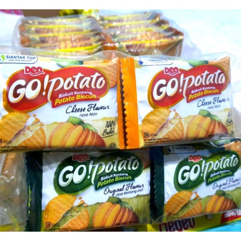Jual GO! Potato Biscuit Kentang 8gr Isi 10/20 Pcs | Shopee Indonesia