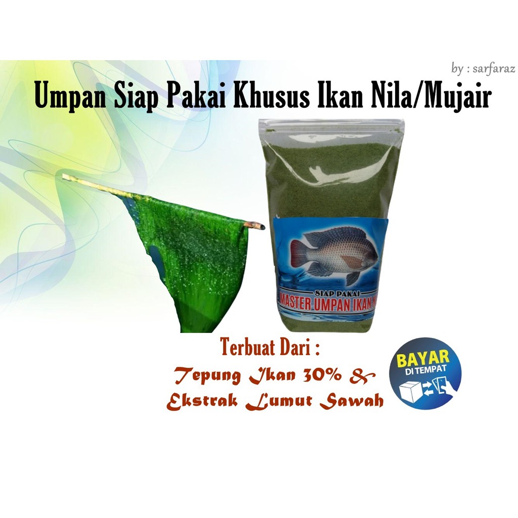 Jual Umpan Ikan Nila/Mujair Dari Ekstrak Lumut Sawah | Shopee Indonesia