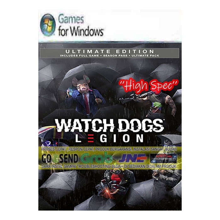Jual WATCH DOGS LEGION ULTIMATE + ALL DLC - DVD - PC GAME - GAME PC ...