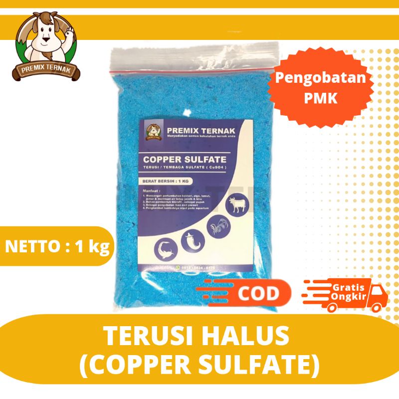 Jual TERUSI 500 gr - CUPRI SULFAT - COPPER SULFAT - TEMBAGA SULFATE ...