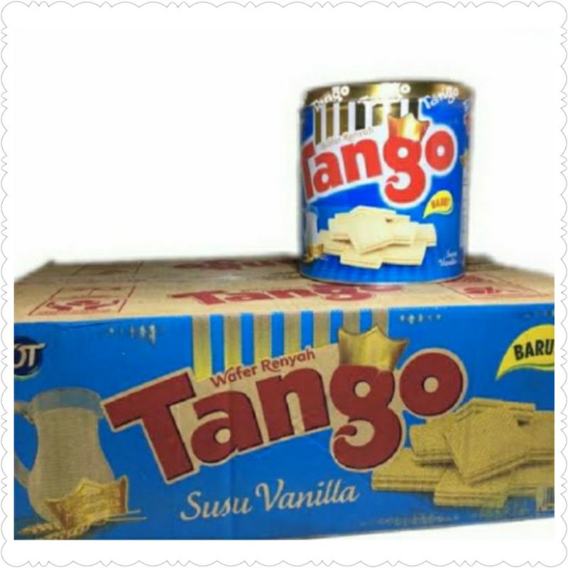 Jual Tango Wafer Kaleng Cokelat Vanila 240gr 1 dus | Shopee Indonesia