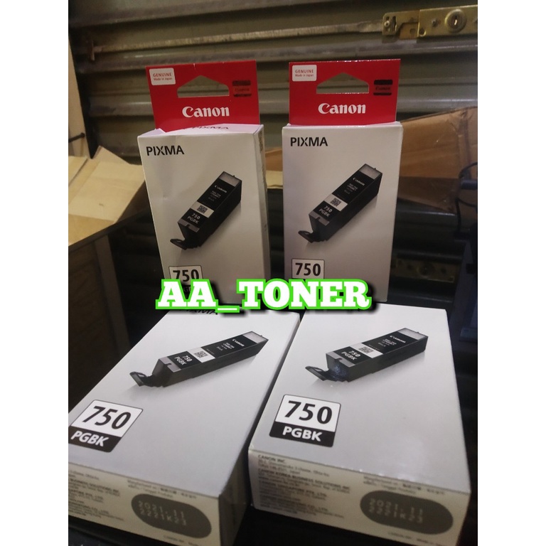 Jual Tinta Canon PIXMA 750 PGBK Original | Shopee Indonesia