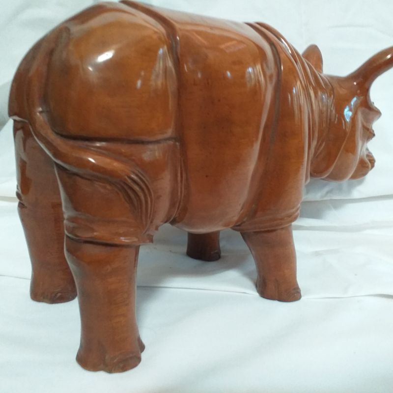 Jual Patung kayu Badak bercula | Shopee Indonesia