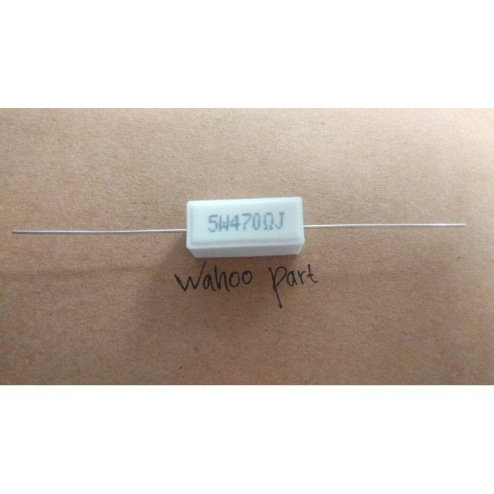 Jual RESISTOR 470 OHM TAIWAN 5 WATT | Shopee Indonesia