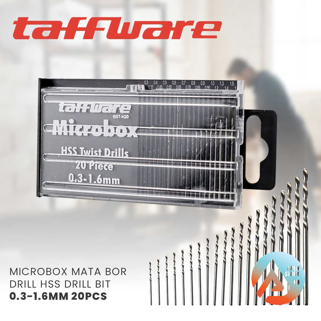 Jual APEN 20pcs Mata Bor Drill HSS Twist Drill Bit 0.3-1.6mm ...