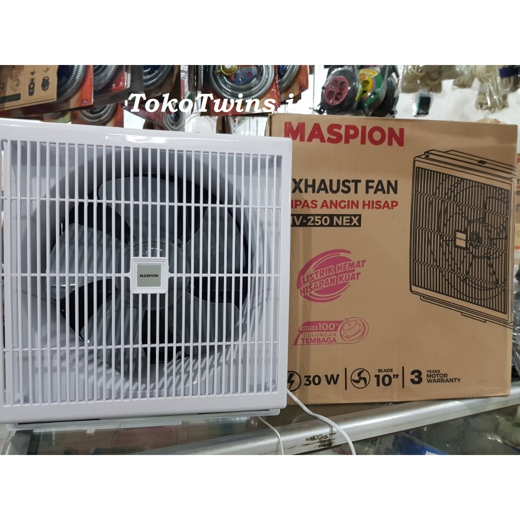 Jual MASPION Exhaust Fan 10 Inch MV 250 NEX " - Exhaust Fan Tembok ...