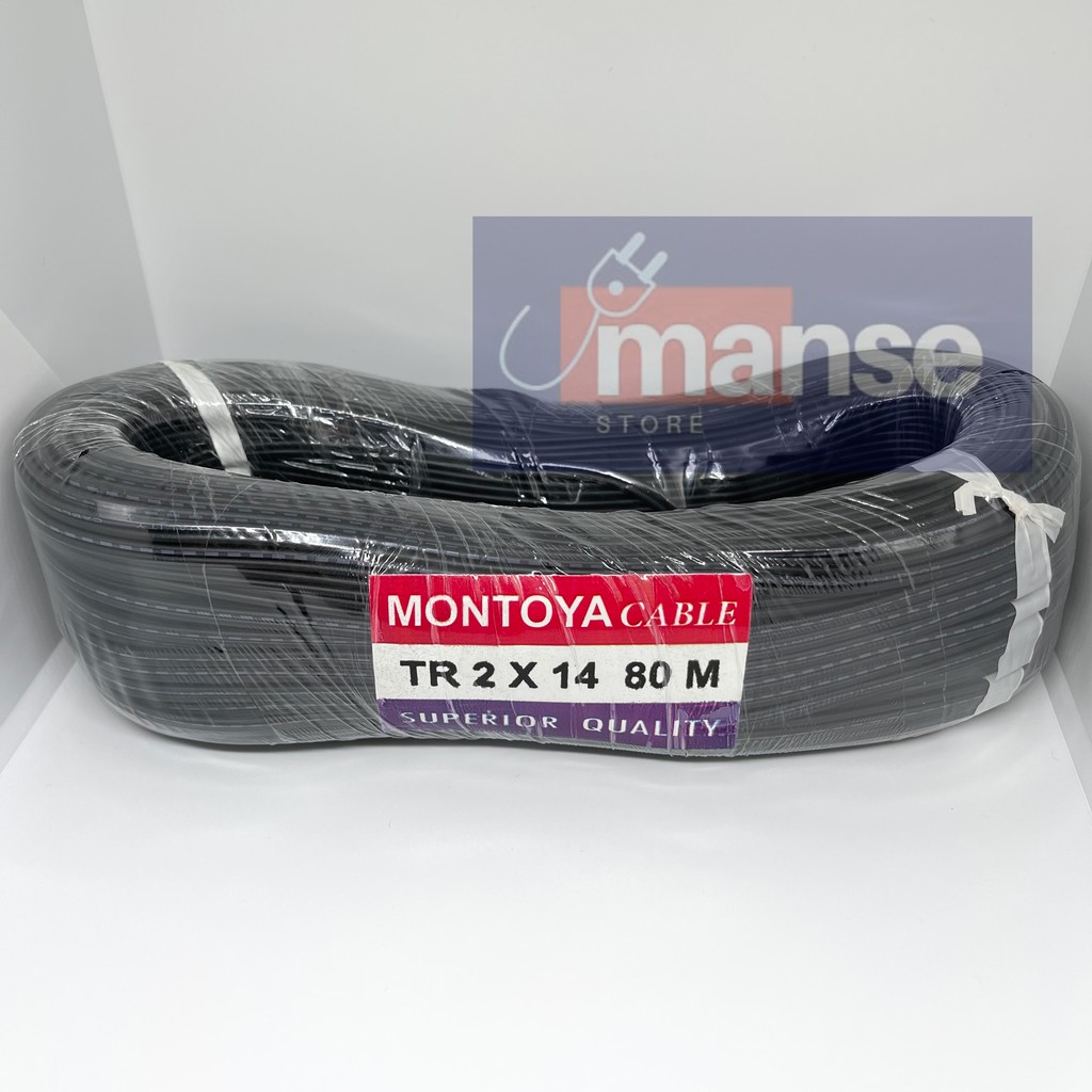 Jual Kabel 2x14 Double Serabut TR 2x14 Hitam Hitam 80m | Shopee Indonesia
