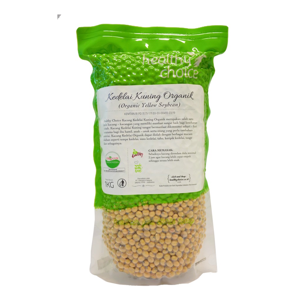 Jual Healthy Choice Kedelai Kuning Organik 1 kg | Shopee Indonesia