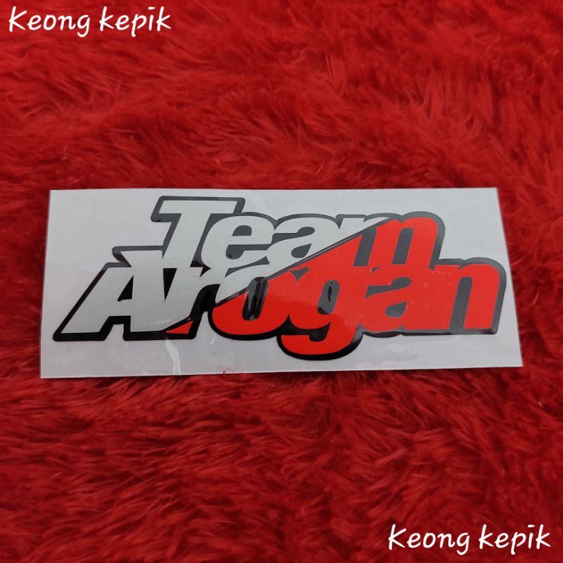 Jual (BISA COD) STIKER STICKER KECIL CUTTING TULISAN TEAM ARAGON ...