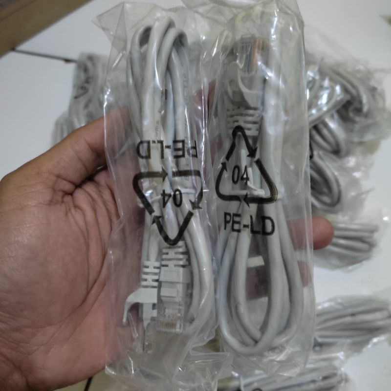 Jual kabel LAN UTP cat5e 8pin 1 meter / lan 1m | Shopee Indonesia