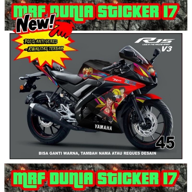 Jual Sticker decal Yamaha R15 V3 Full Body dekal Yamaha R15 V3 Stiker ...