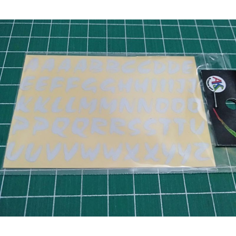 Jual Stiker huruf sticker abjad setiker motor cutting edisi tulisan ...