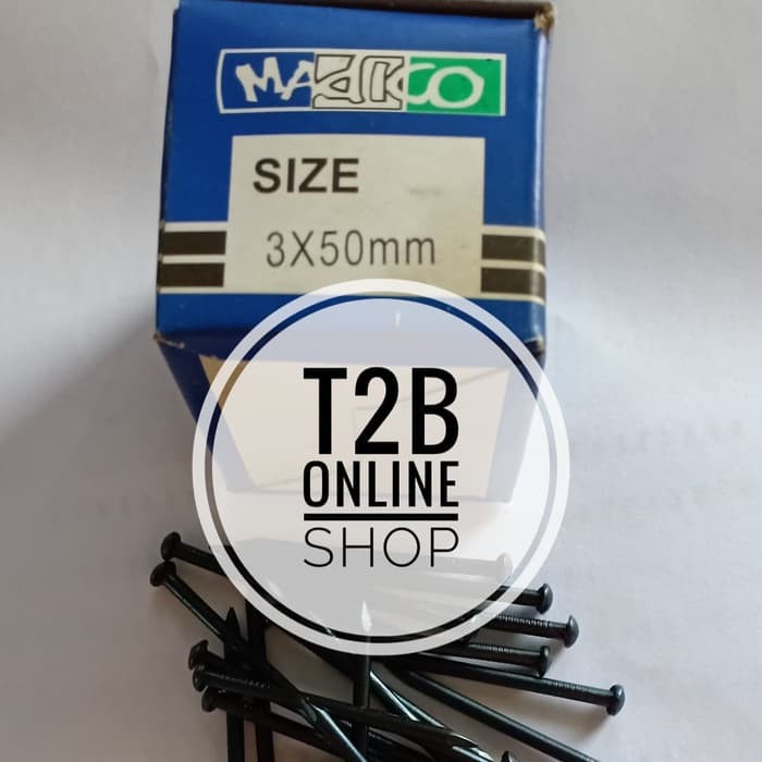 Jual Paku beton hitam 5cm isi 70 bj Madico / paku tembok cor hitam 50 ...