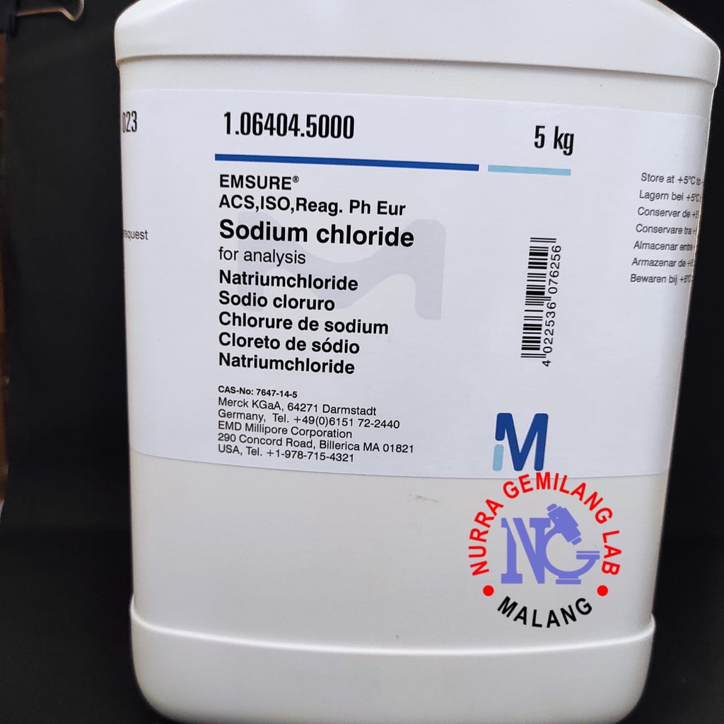 Jual Sodium chloride NaCl Analis MERCK 1.06404.5000 ecer 10gram ...