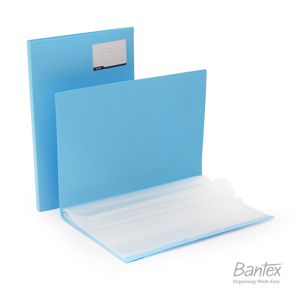 Jual [Zada] Bantex Display Book Clear Holder Folio F4 Pastel Color Sky ...