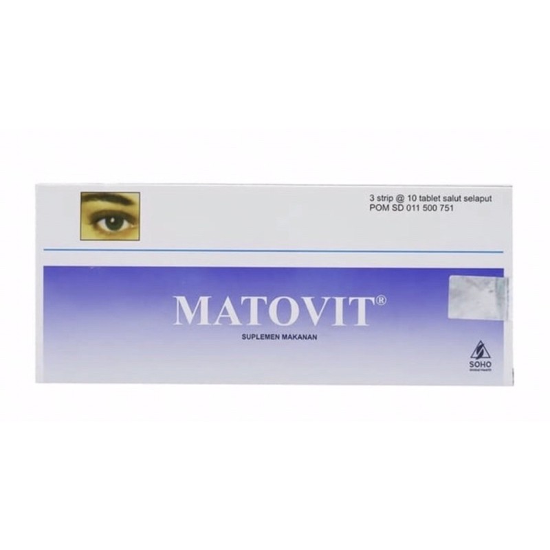 Jual Matovit strip 10 tablet ( vitamin untuk kesehatan mata ) | Shopee ...
