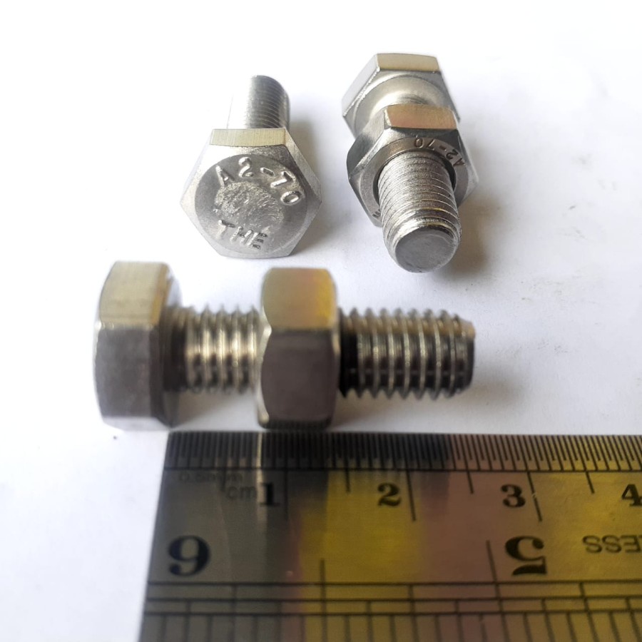 Jual BAUT STAINLESS M8 X 25 / BAUT 13 KUNCI 13 / BAUT SS M8 X 25 SUS 304 / BAUT M8X25 STAINLESS ...