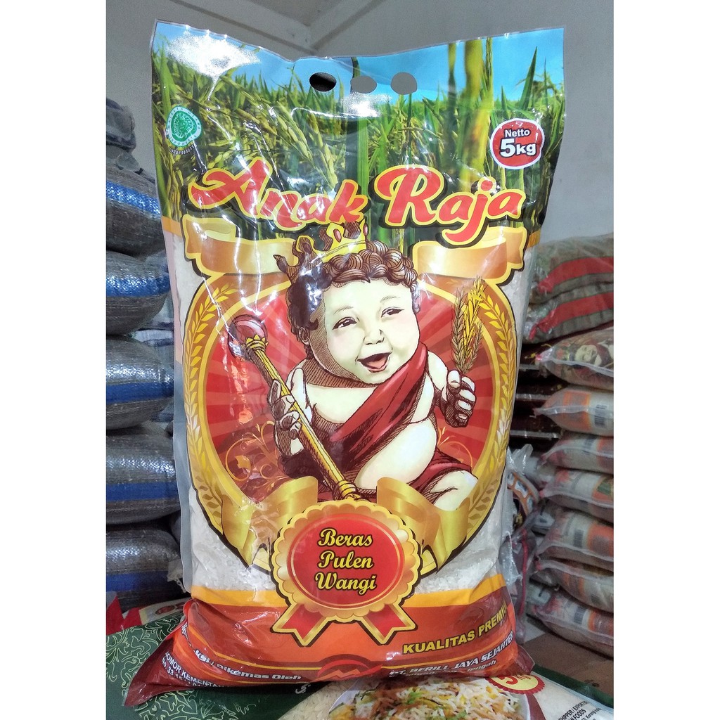 Jual Beras Anak Raja Pulen Wangi 5kg - Diperkaya Vitamin dan Mineral ...